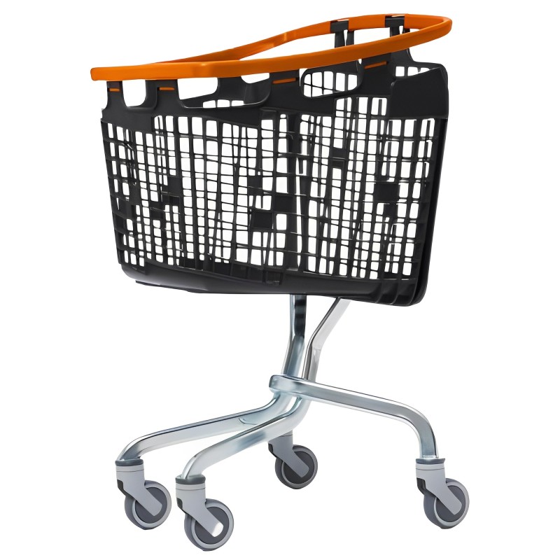 Chariot de magasin plastique 100 L – Robuste et pratique