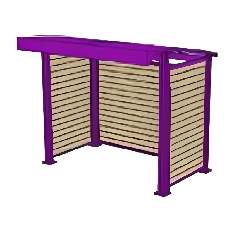 Abri de bus en Aluminium et Bois